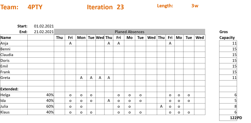Team Kalender P4 Dev Framework